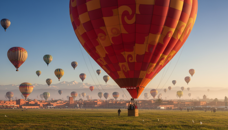 Experience the Magic of Hot Air Balloons in Marrakech